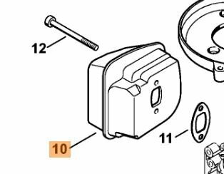 STIHL глушитель HS45 оригинал
