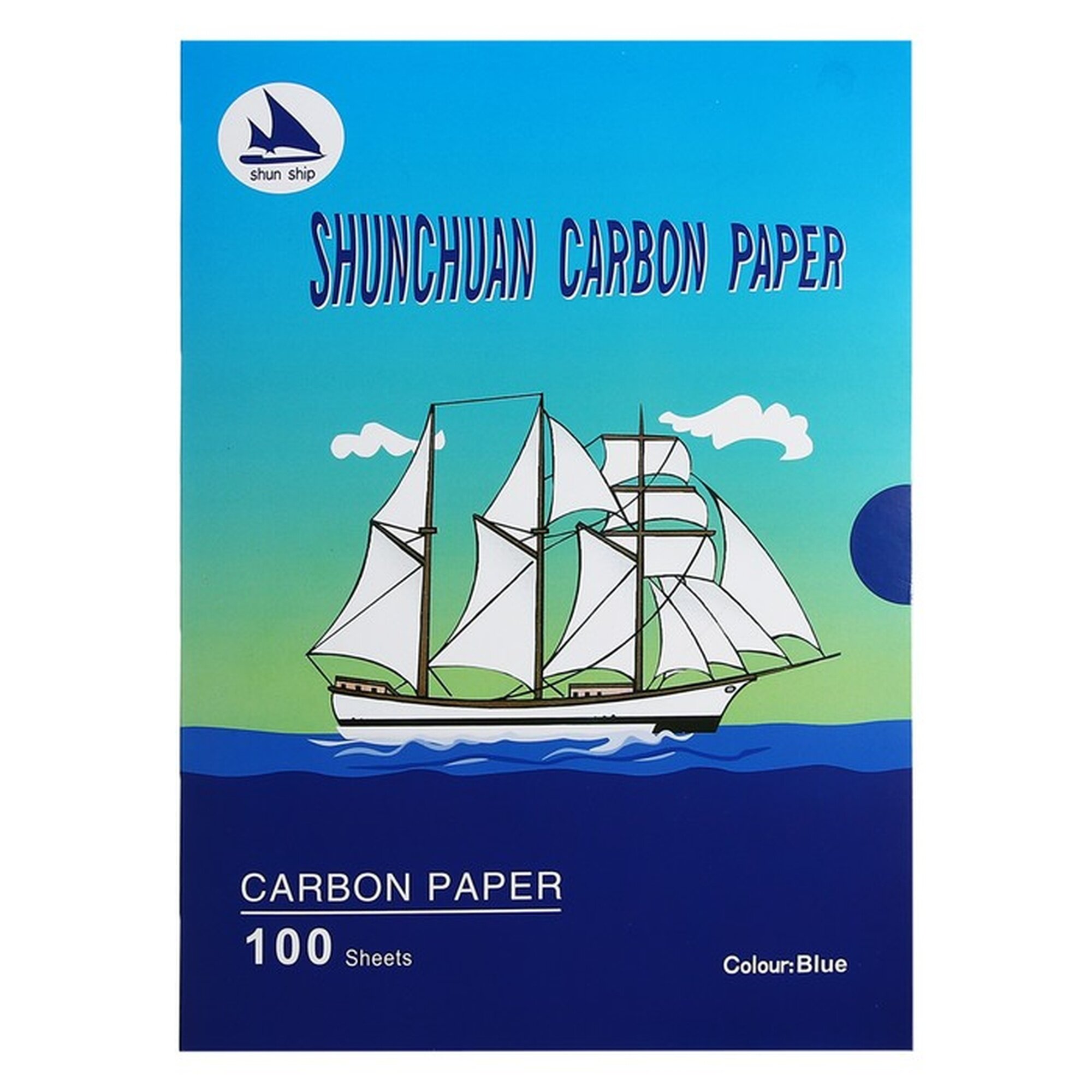 Бумага копировальная А4, 100 листов, синяя