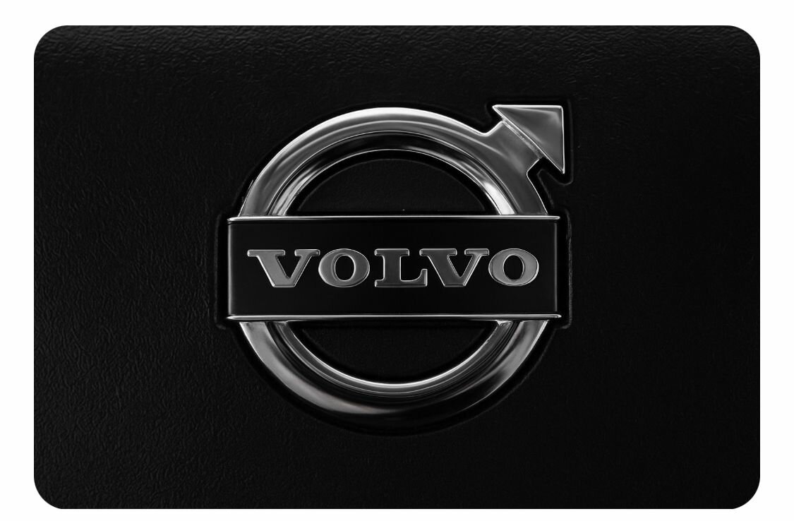 Наклейка Volvo на руль размер 35 мм х 10 мм (С тиснением)