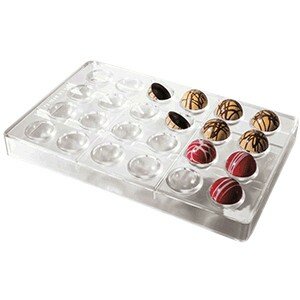 Форма для шоколада «Полусфера» на листе 275*175 мм, 24 шт, поликарбонат (Martellato)