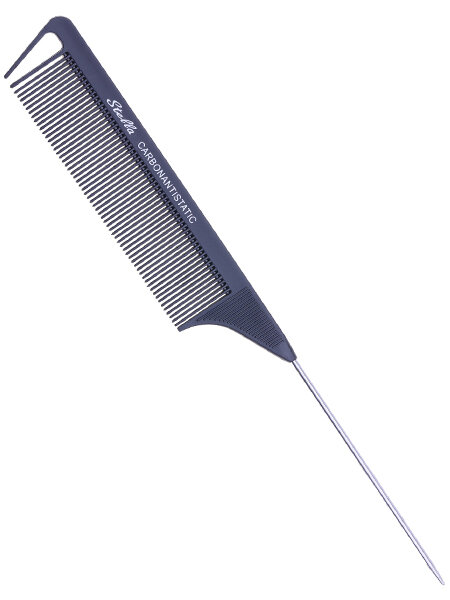 Расческа Stella, для окрашивания с металическим хвостиком и петлей 22.5 см