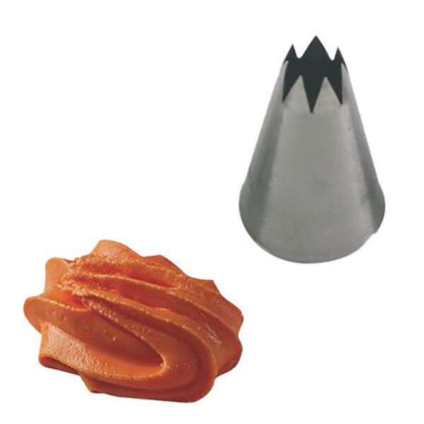 Насадка кондитерская «Открытая звезда», нержавеющая сталь, 3/1 см (Martellato)