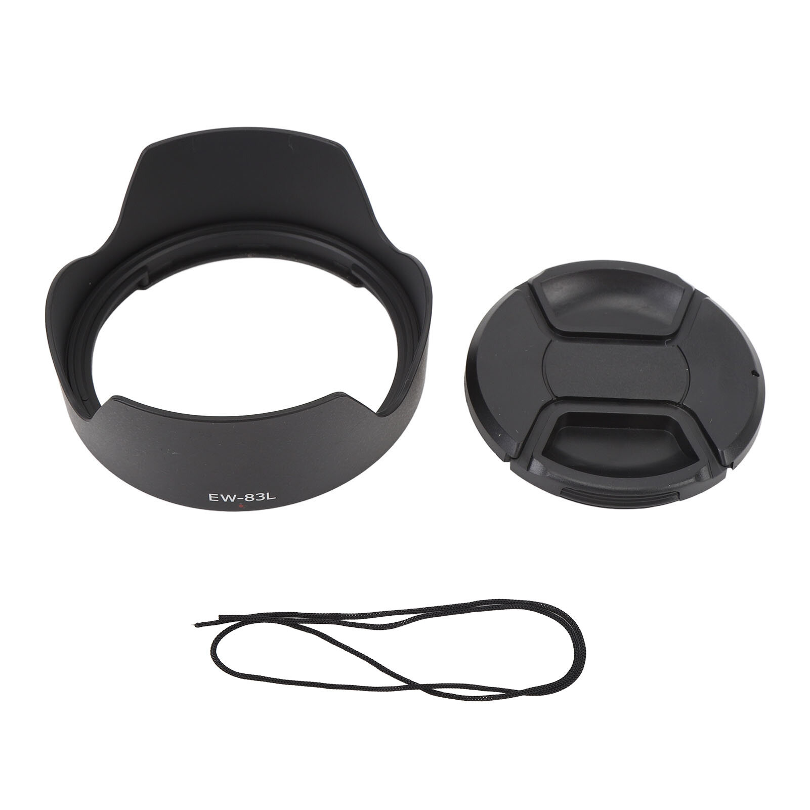 EW 83L Camera Lens Hood ABS Shade with 77mm Cap for EF 24 to 70mm F/4.0L USM Standard Zoom