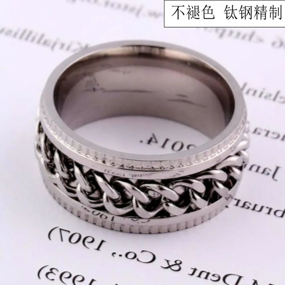 Кольцо тревоги Figet Spinner Rings R00952 Серебряный, R00984, 9