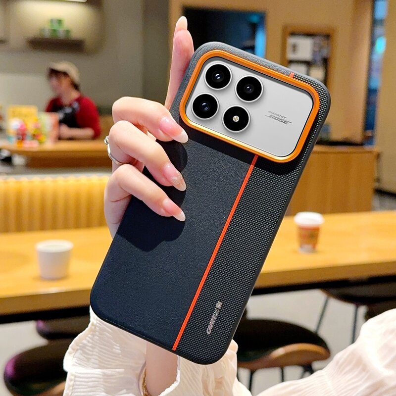 Чехол Для Poco F8 Pro/Сяоми Поко F8 Про, soft touch, чехол-кардиомонитор, искусственная кожа, поликарбонат (PC), защита камеры, ударопрочный, усиленные углы, Xiaomi, Poco F8 Pro, black,