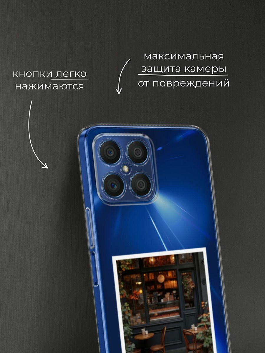 Силиконовый чехол на Honor X8 / Хонор X8 с принтом Sweet season — фото 1