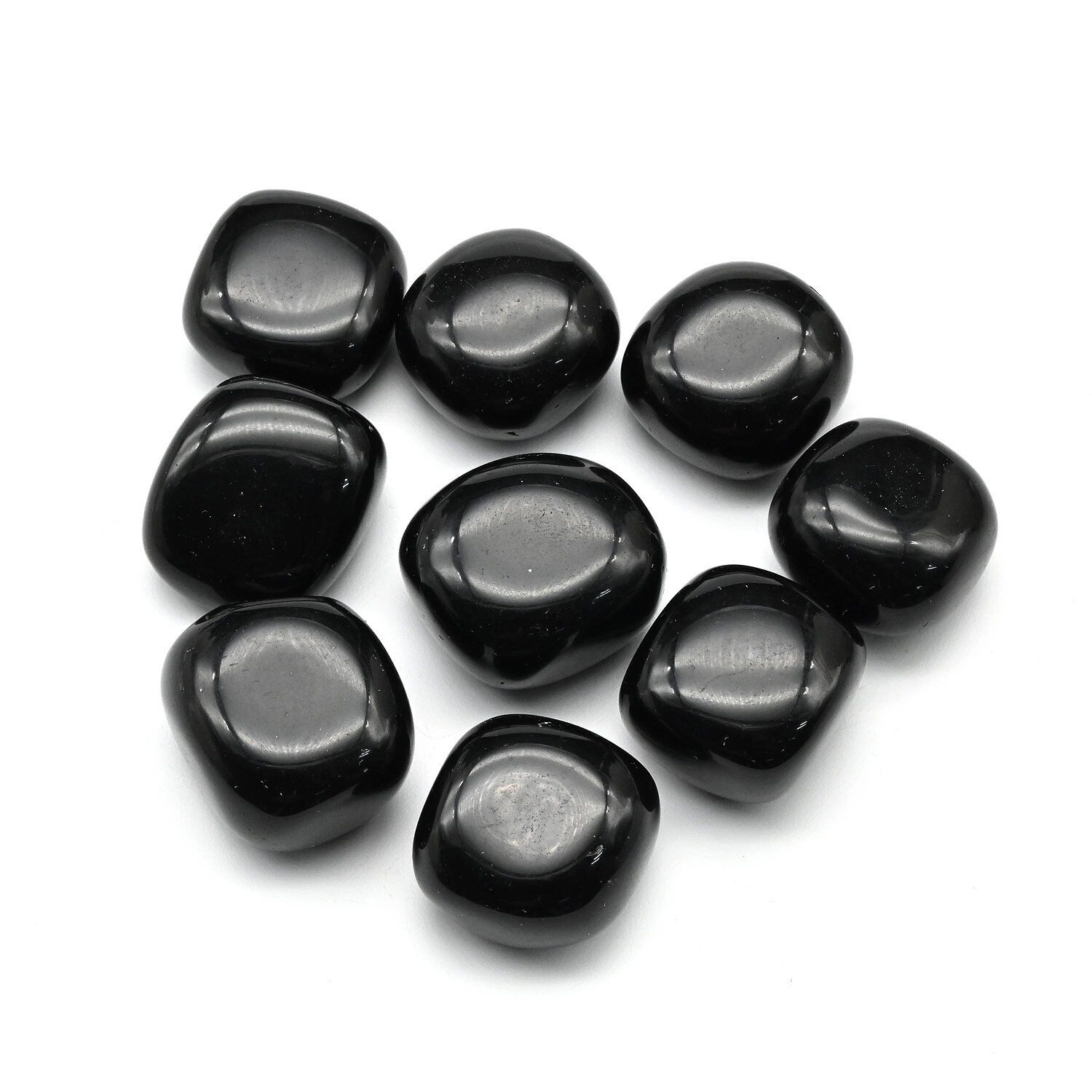 Обсидиан черный галтовка фракция 15-25мм, упаковка 100г .