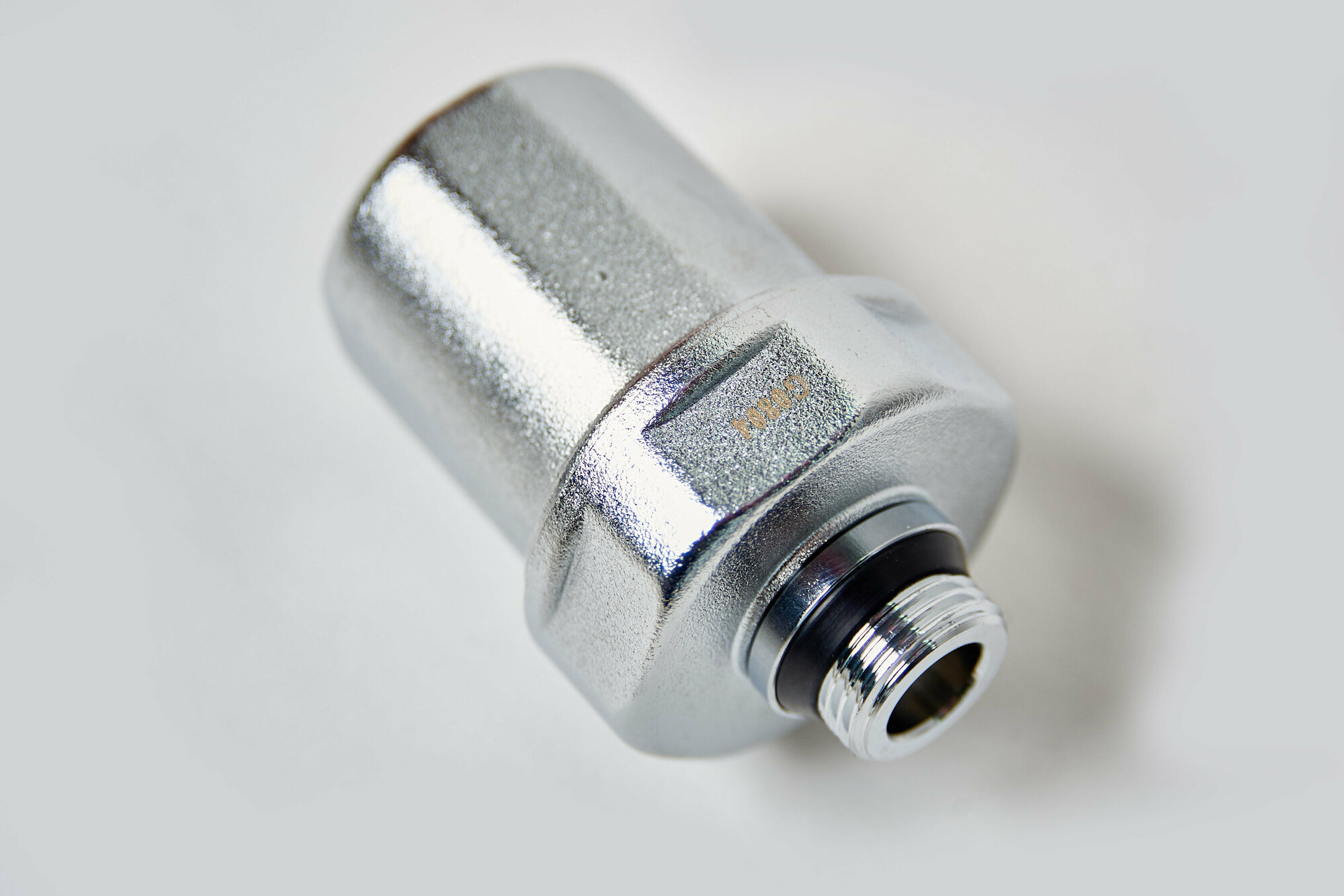 Компенсатор гаситель гидроудара квартирный, никелированный 50 бар 1/2" НР TIM WHS1002