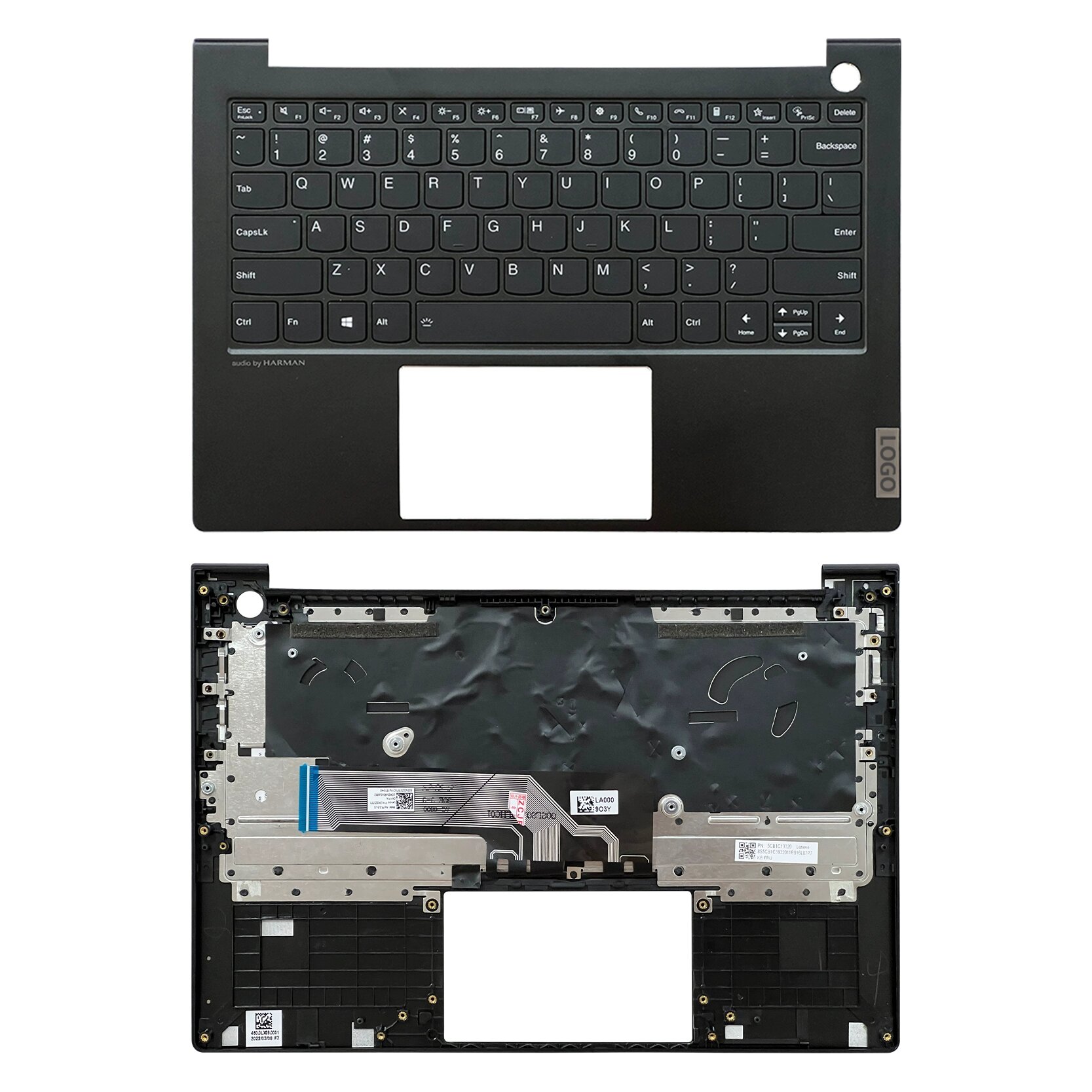 ThinkBook k3-itl Оригинальная клавиатура с защитным чехлом черного цвета с подсветкой для Lenovo