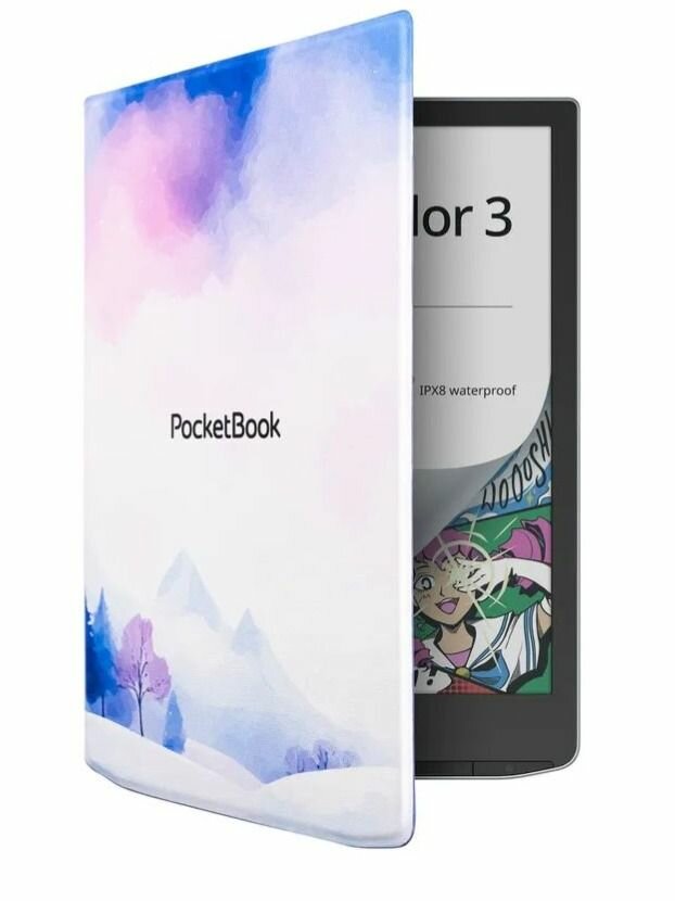 Чехол (обложка) для PocketBook 743G/К3 InkPad 4/Color3 зима, Flip