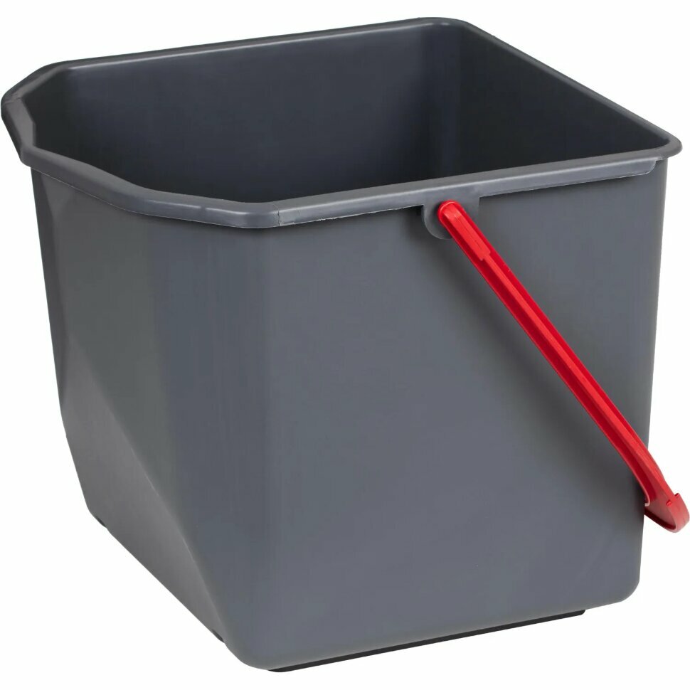 Ведро с красной рукояткой 25л_B-25R, 2345439