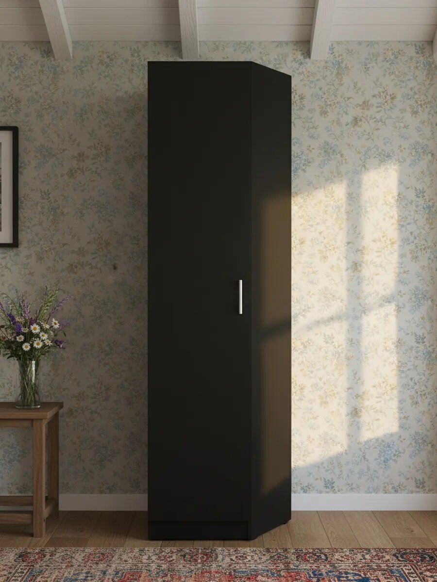 Распашной шкаф пенал FRESTER для одежды с полками на балкон, от производителя