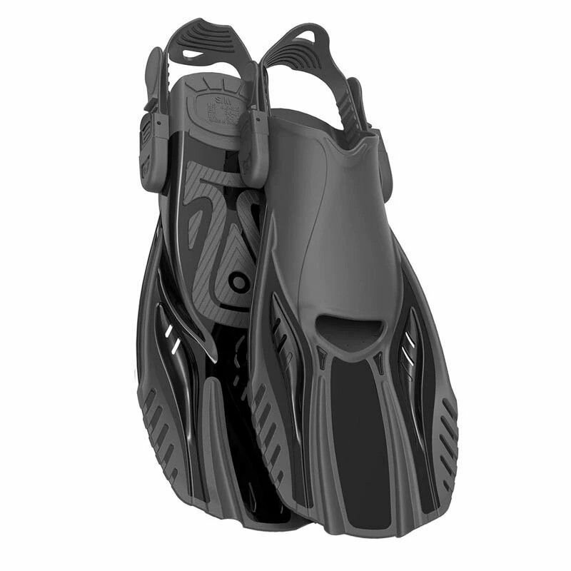 Ласты для тренировки плавания TPE+PP, специальные ласты для снорклинга, регулируемые ласты для взрослых и детей, оборудование для плавания