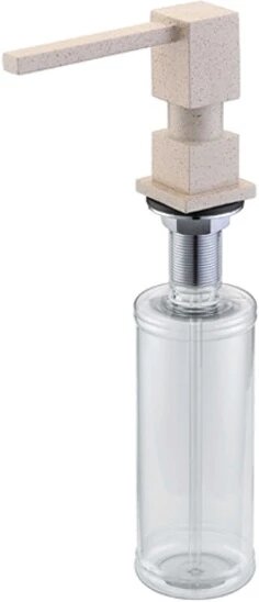 Дозатор для жидкого мыла Zorg ZR-22 кварц 350 мл, встраиваемый, для кухни, кварц