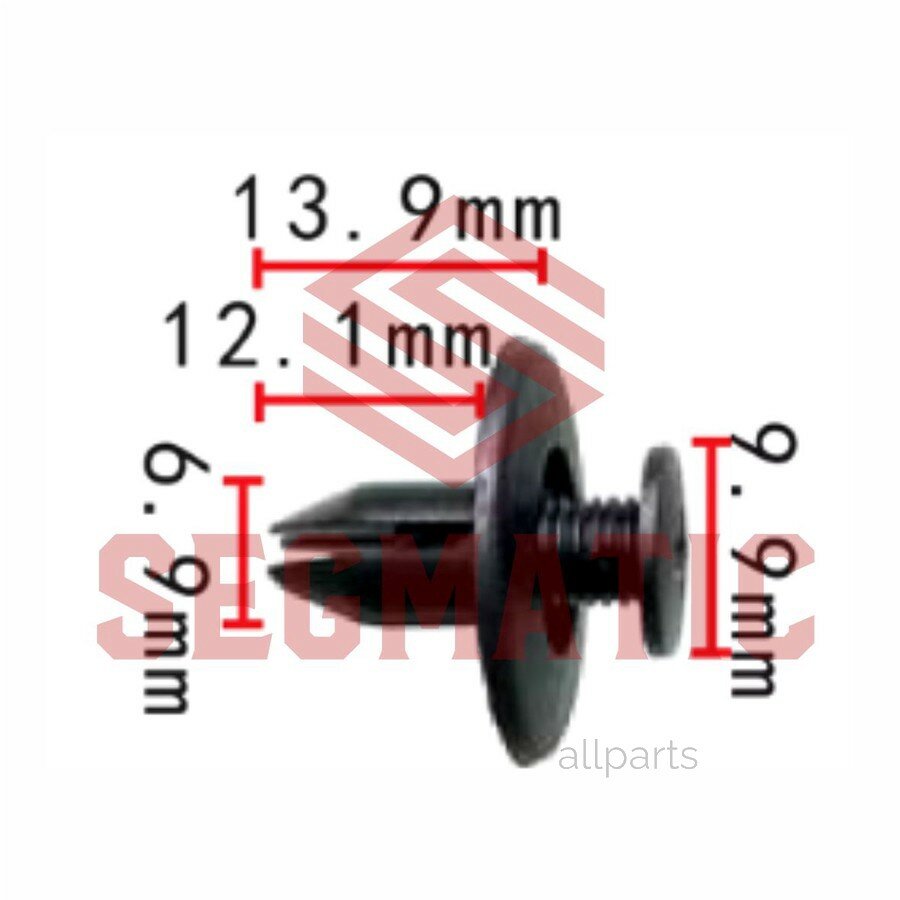 SEGMATIC SG70203249 Клипса пластмассовая SUBARU
