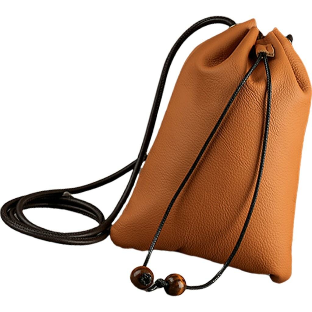 Ретро-кошелёк из ПУ кожи с завязками, Коричневый