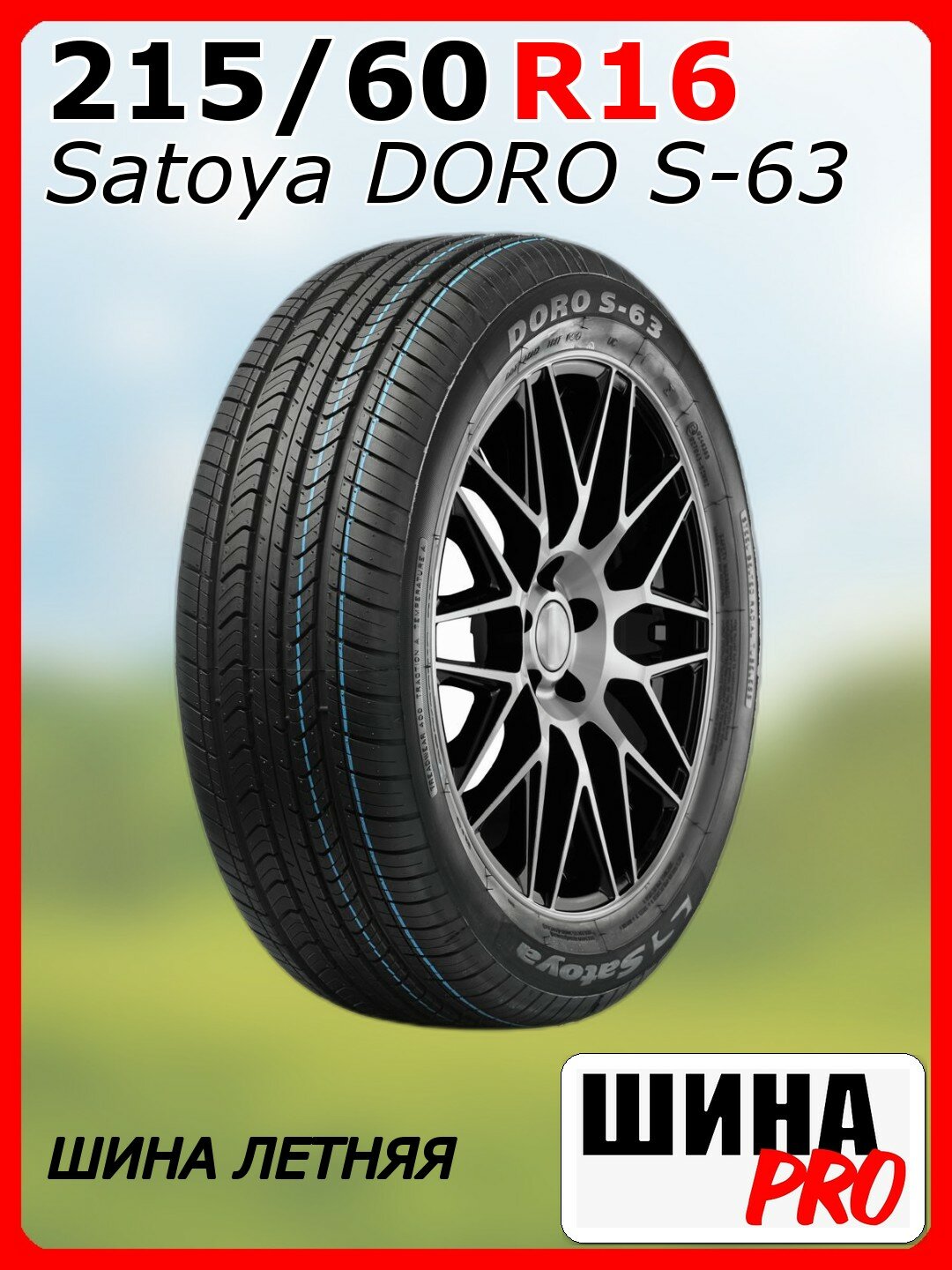 Шина летняя Satoya 215/60/16 V 95 DORO S-63 для легковых автомобилей S380726