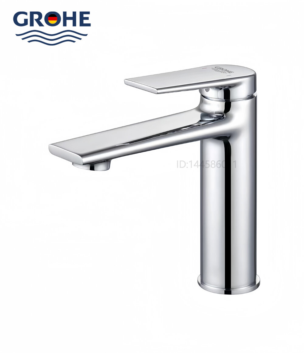 Смеситель для кухонной раковины GROHE, цвет «оружейная сталь» (матовый темно-серый/черный).