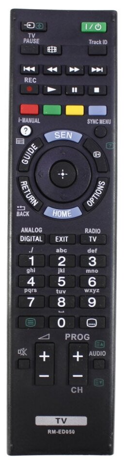 Пульт для телевизора Sony KDL-32EX653, ИК-интерфейс, настройки не нужны