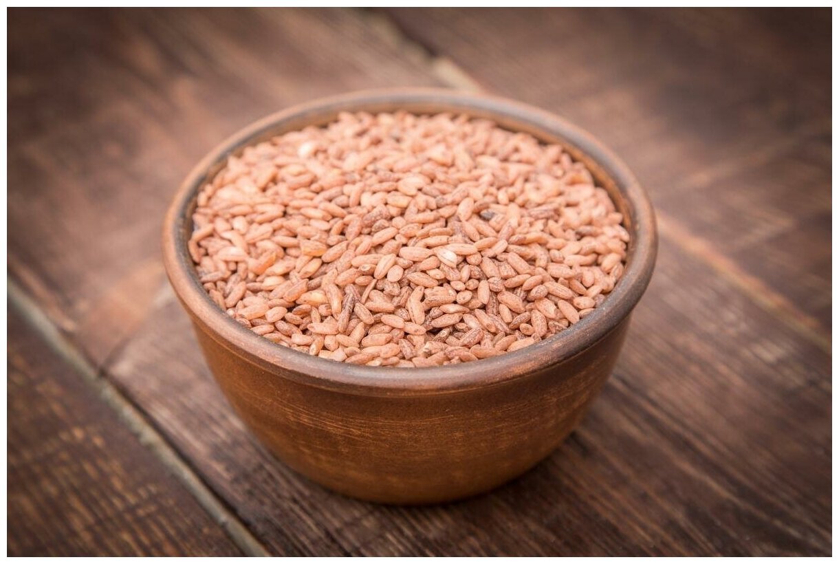 Рис красный девзира родом 3 кг свежий продукт нешлифованный