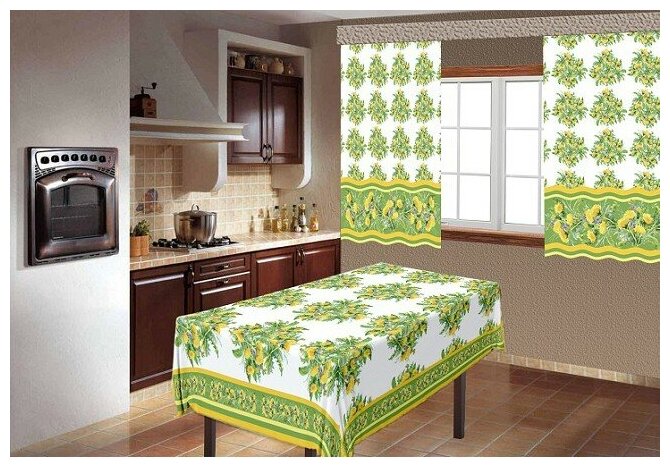 Комплект штор печать Одуванчики 150*180 (2) (МарТекс)