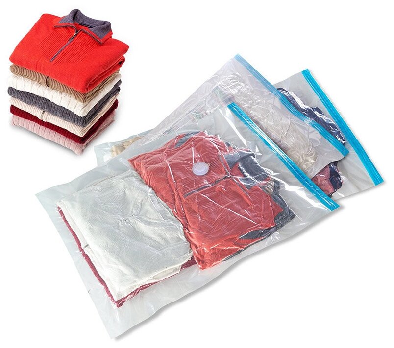 Пакет вакуумный для хранения с клапаном ароматизированный VB9, размер 50x60см (312610)