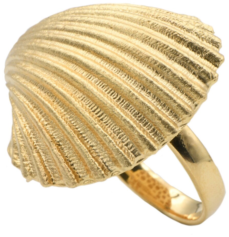 Кольцо разъемное, серебро, 925 проба, золочение