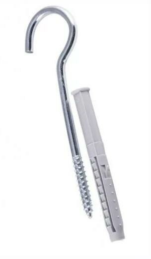 Шуруп-крюк 6*60 с дюбелем 10 (2 шт. BL) накрепко 103821