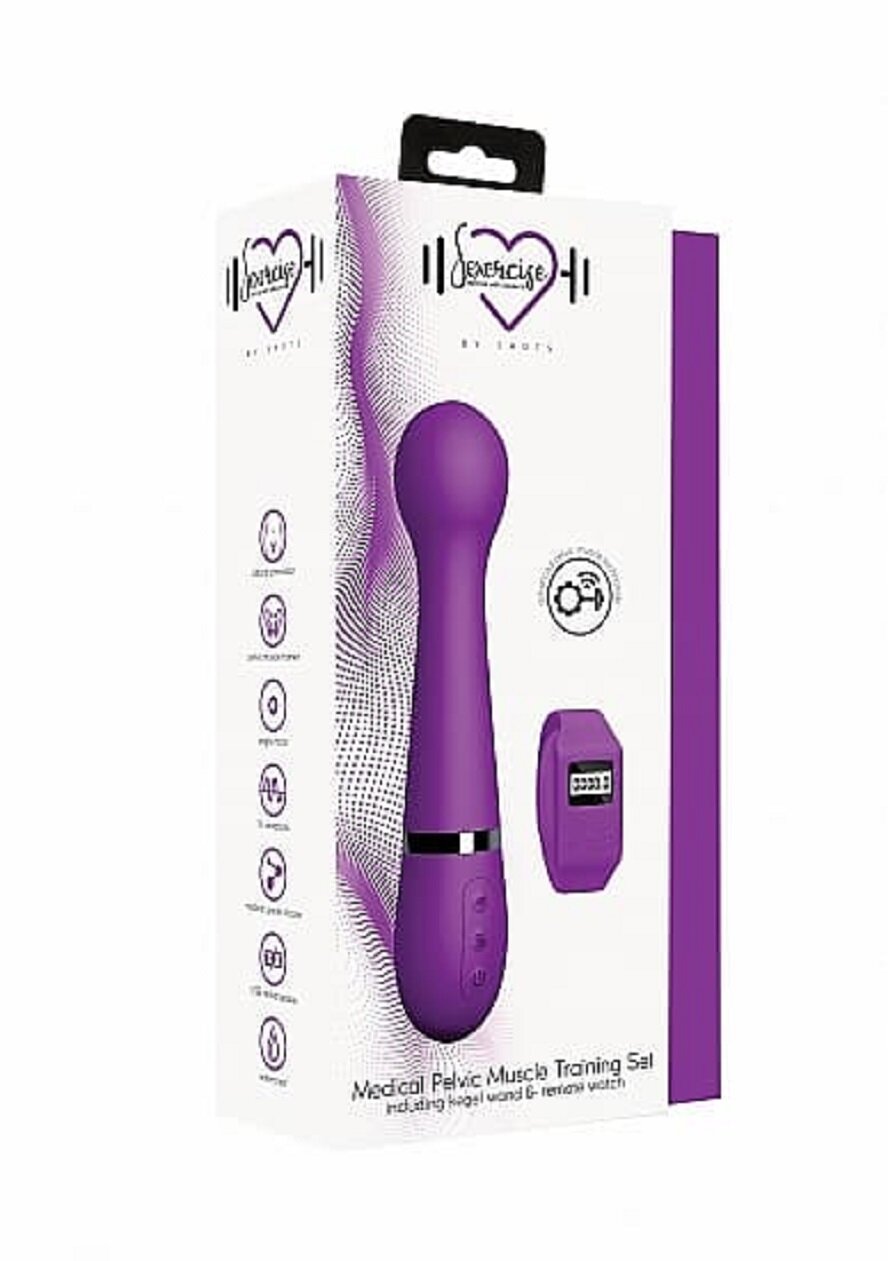 Shots Toys Вибромассажер Kegel Wand Sexercise 18,5 см, D: 4.4 см, длина: 18.5 см, фиолетовый