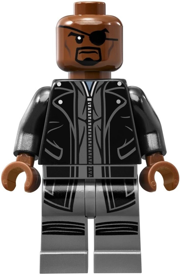Минифигурка LEGO Sw 185 Nick Fury - Leather Trench Coat