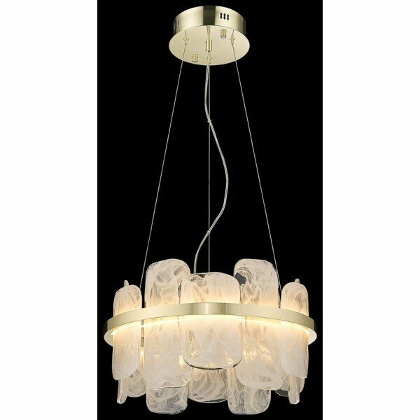 Люстра светодиодная Wertmark WE158.12.303 Nelly золото LED 1*80Вт LED 3000K