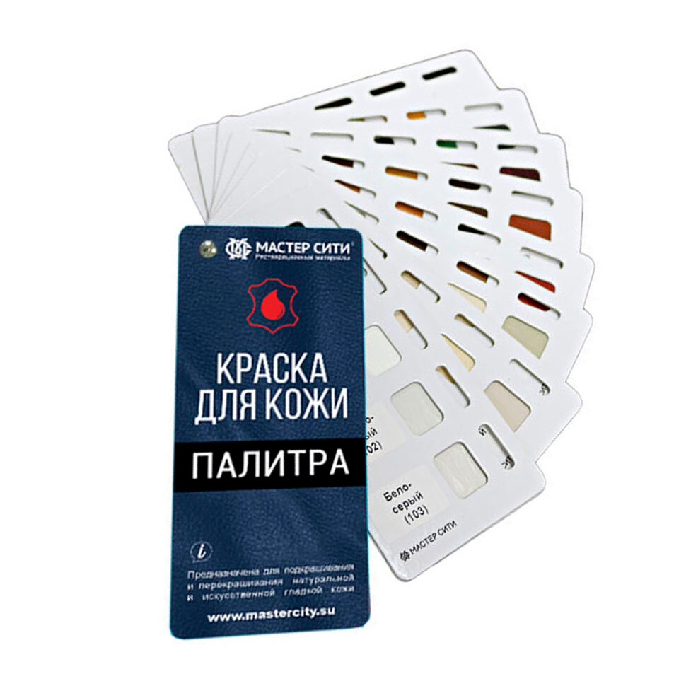 Веер-палитра Краска для кожи мастер сити