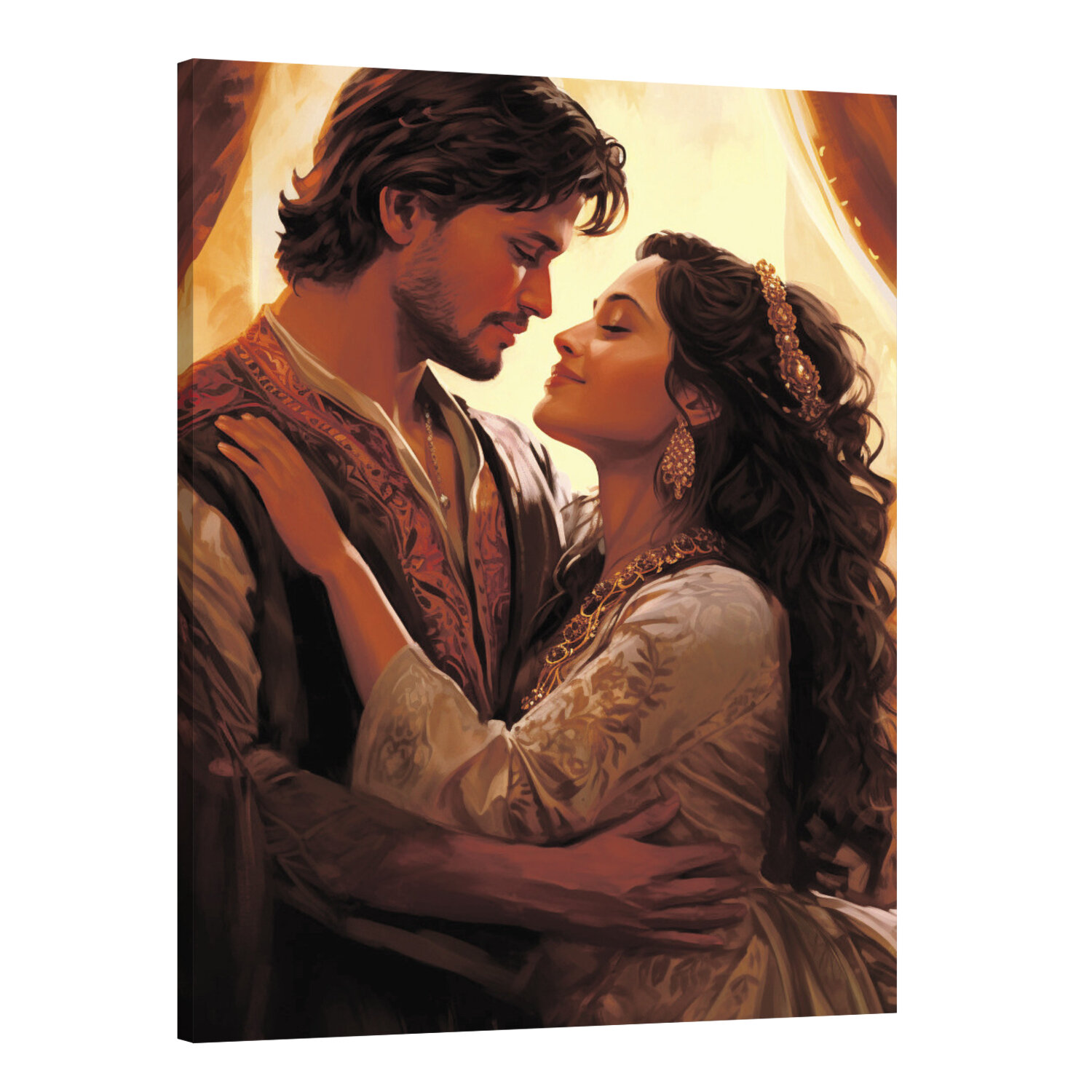 Интерьерная картина 50х70 "Любовь короля и королевы: вечность"