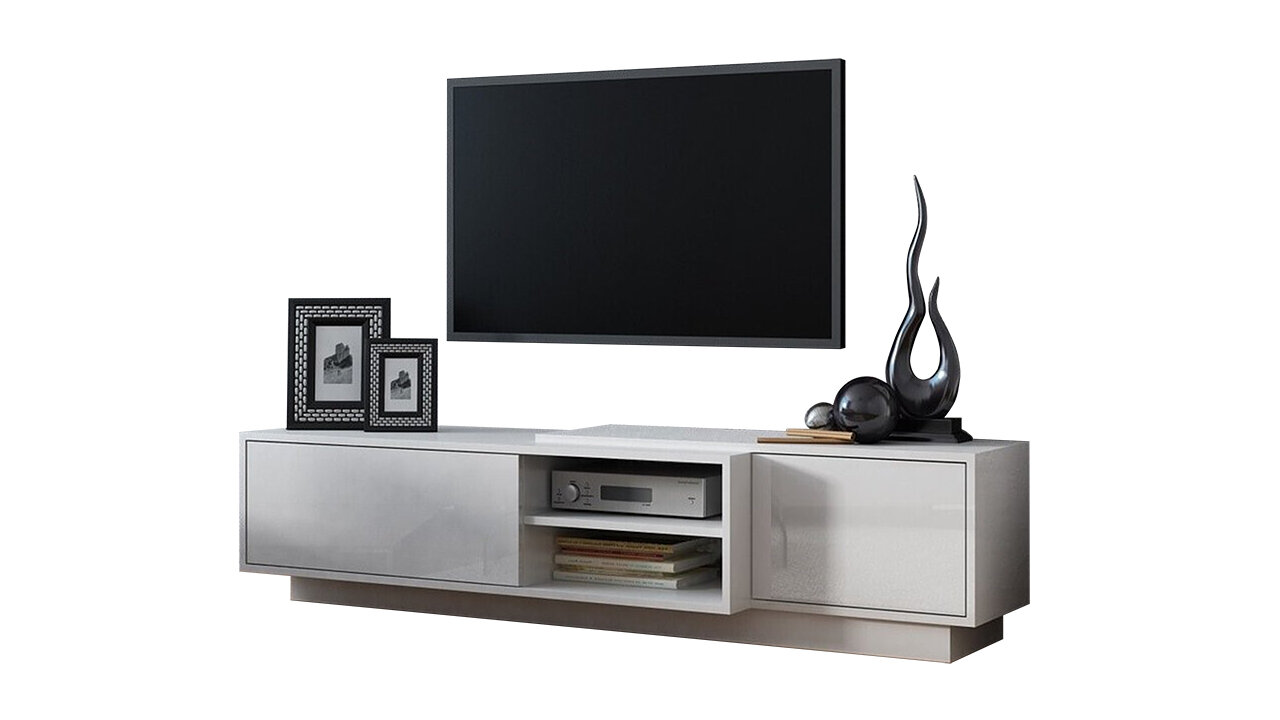 ТВ-тумба Сигма 3 МДФ (белая) NEW 180x45x43 см, белый GOODFORM