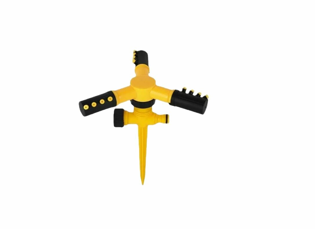 Вращающийся дождеватель- разбрызгиватель для полива сада, огорода 12 форсунок