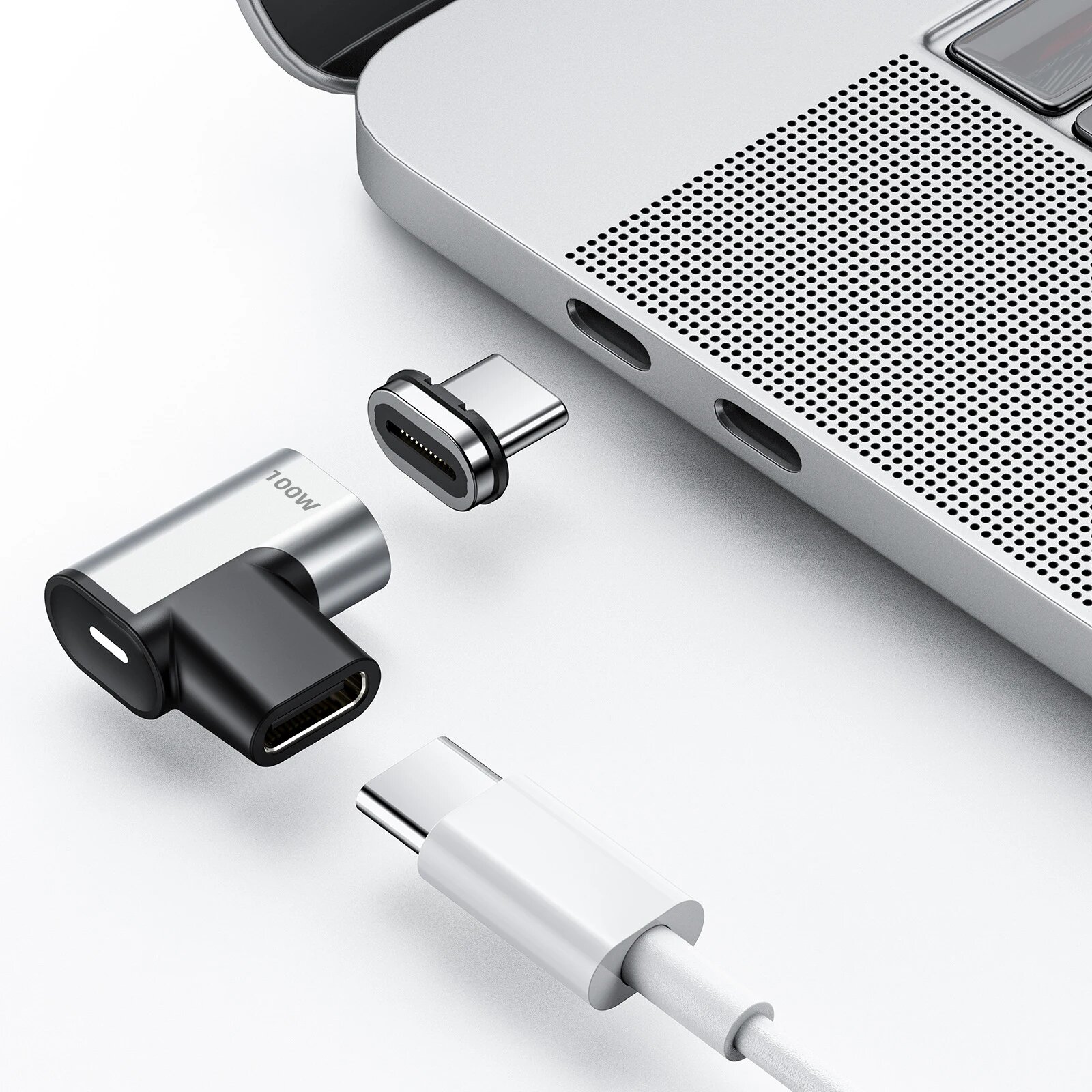24 контакта USB C Магнитный адаптер 10Gbp Тип C PD 100 Вт для Macbook Pro Air Samsung 24Pin Type 1