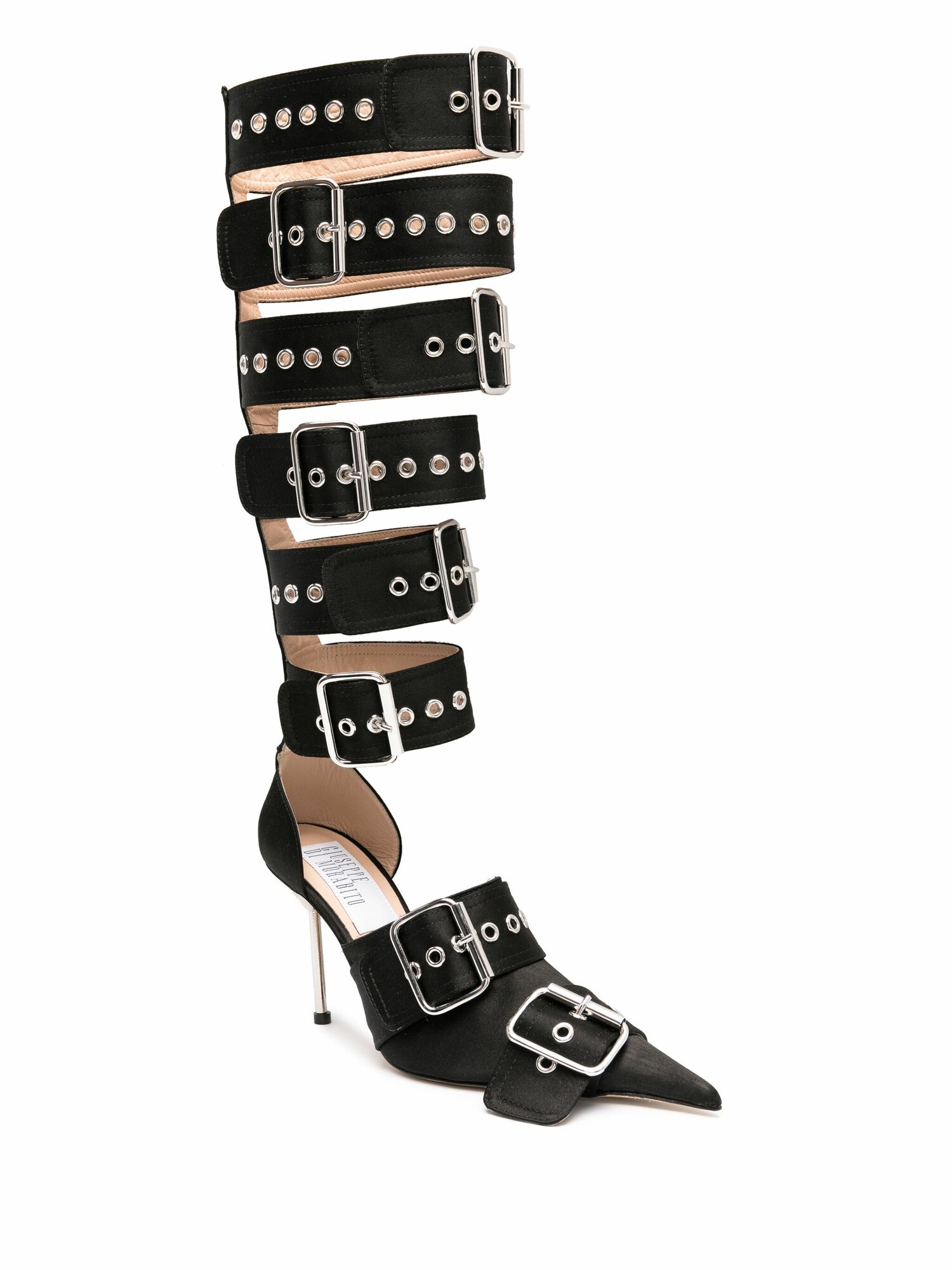 Туфли GIUSEPPE DI MORABITO 100mm knee-high pumps, размер 38, черный — фото 1