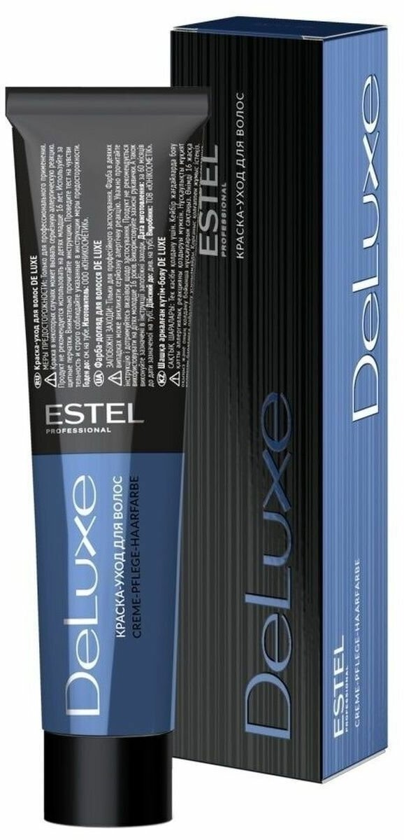 Краска для волос ESTEL PROFESSIONAL Краска для волос De Luxe 60мл 7.00 русый для седины