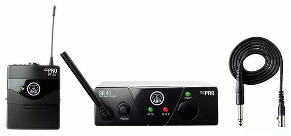 Вокальная радиосистема инструментальный AKG WMS40 Mini Instrumental Set Band US45B (661.100), черный