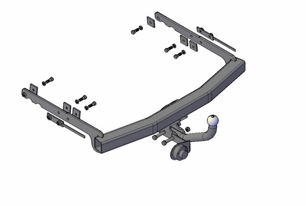 Фаркоп Ford Mondeo седан/универсал 2007-2015, условно-съемный,(без электрики) Трейлер.6020