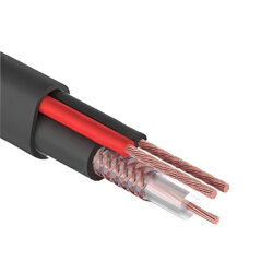 Кабель для видеонаблюдения и домофона КВК-П 2*0.5 (outdoor) для улицы