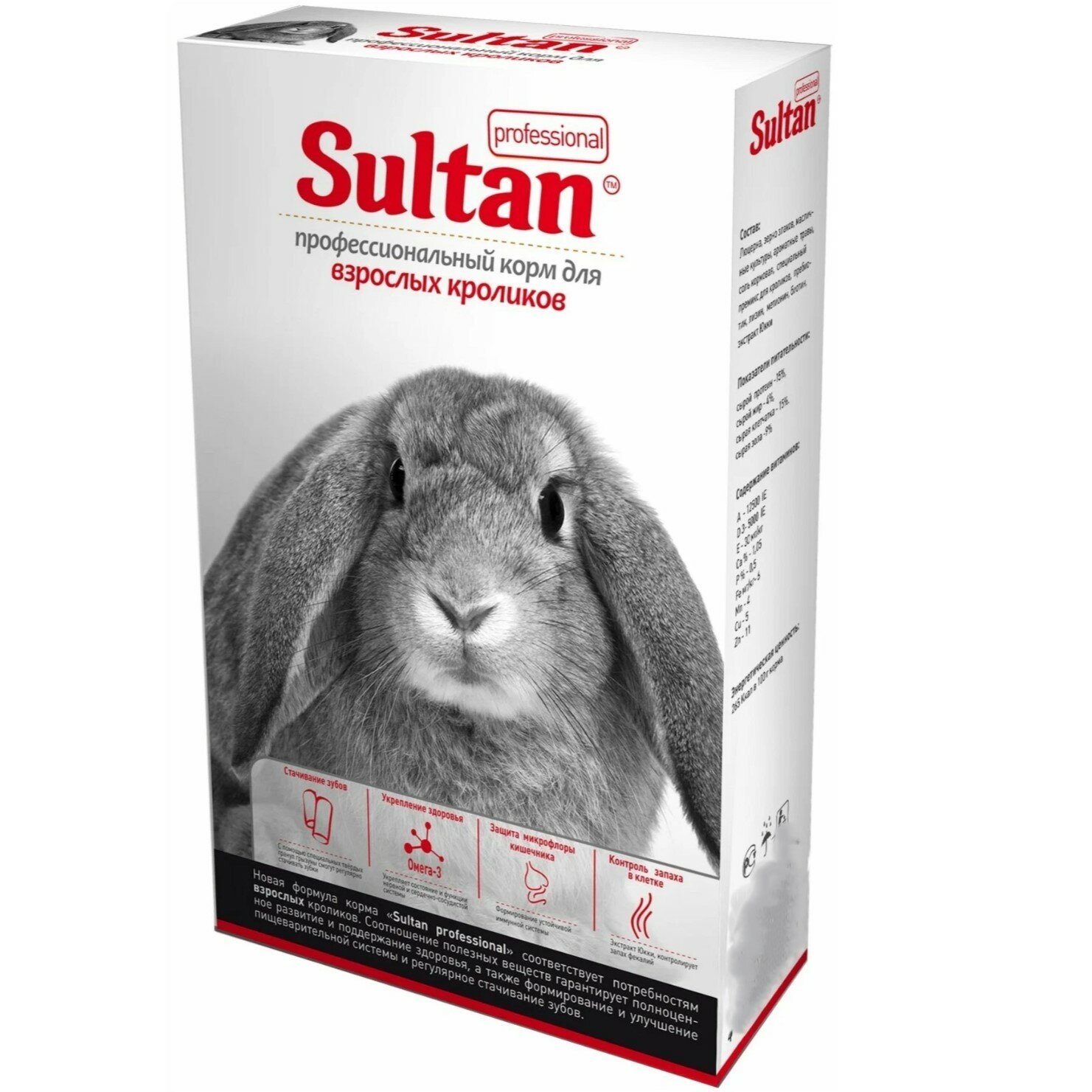 Sultan Premium Professional Корм для взрослых кроликов 1кг