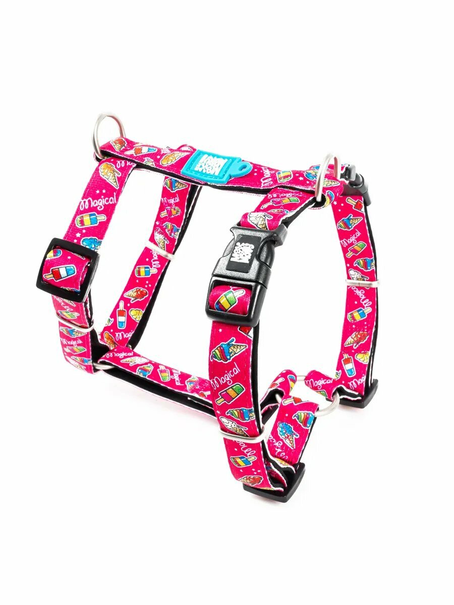 Шлейка Н-образная для собак, M, Мороженое, MAX&MOLLY