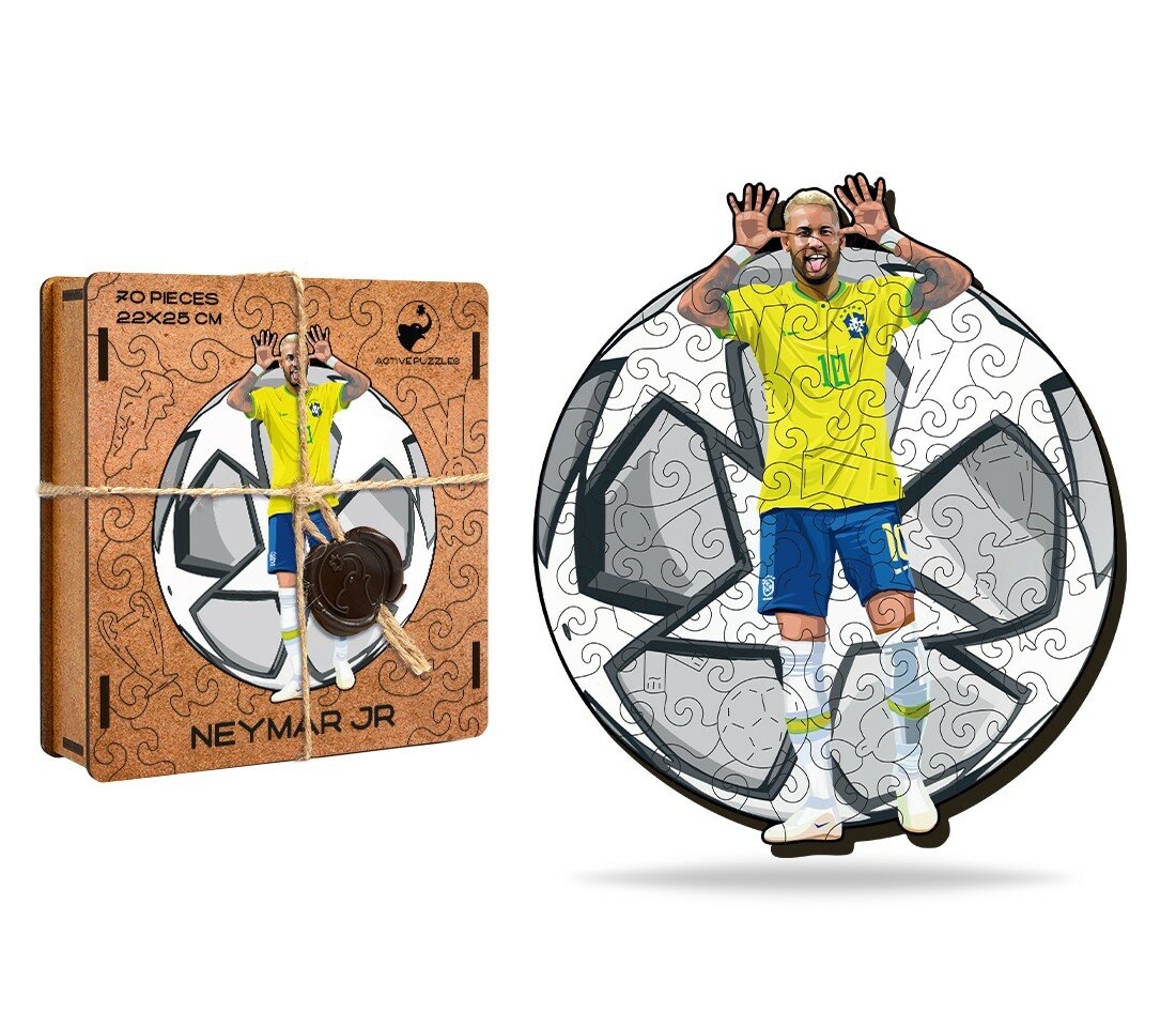 Пазл Active Puzzles "Неймар", дерево, 70 деталей, развивающие функции, спортивный