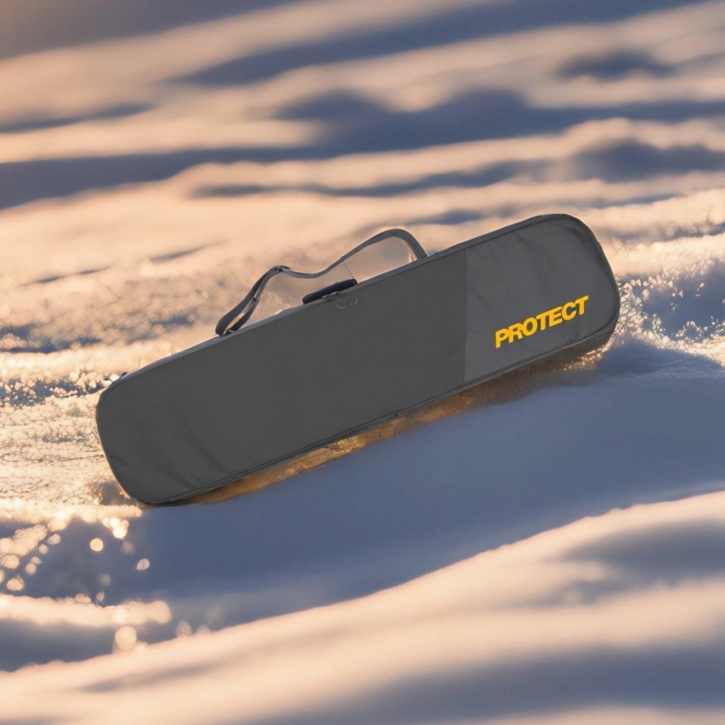 Чехол для сноуборда, трехслойный, влагозащищенный материал, размер 146х33х11 см, цвет - черный. PROTECT