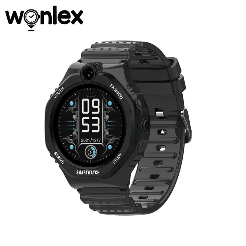 Wonlex детские смарт-часы с камерой, черные