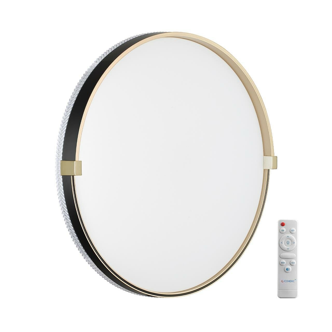 Настенно потолочный светильник Sonex Olidi Black 7647/EL, LED, 70Вт, кол-во ламп:1шт, Золото