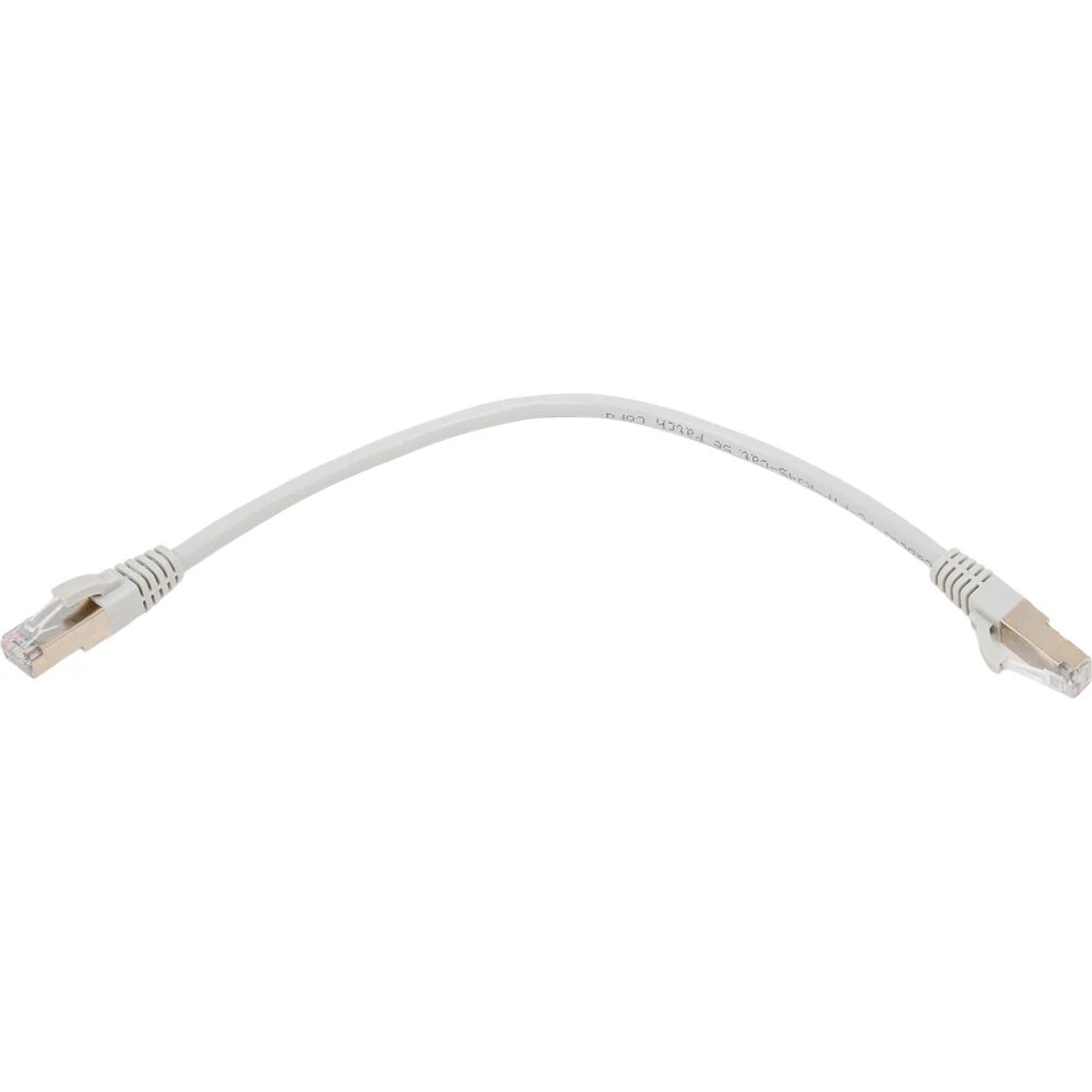Экранированный патч-корд Cabeus F/UTP, категория 5е, 2xRJ45/8p8c, серый, PVC, 0.3м PC-FTP-RJ45-Cat.5e-0.3m