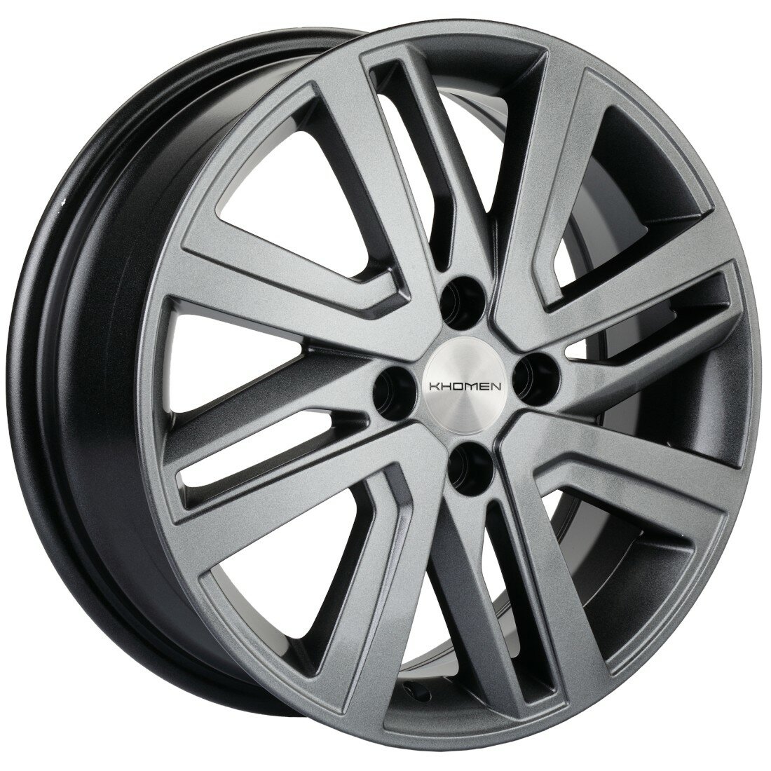 Колесный диск Khomen Wheels KHW1609 6x16 4x100 ET41 60,1 G-Silver литой для автомобиля