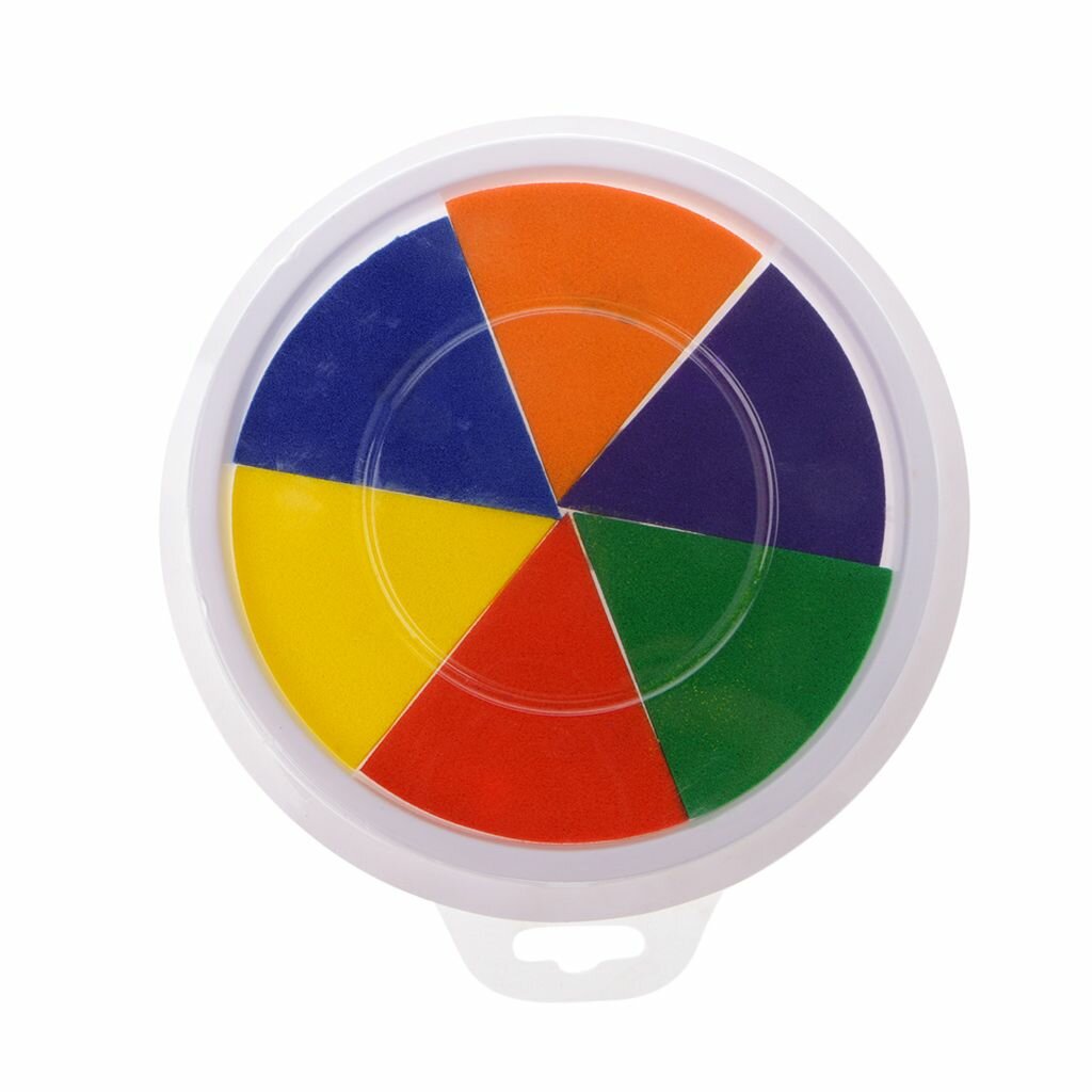 Детская цветная пальчиковая раскраска чернильным тампоном, моющаяся краска для рисования